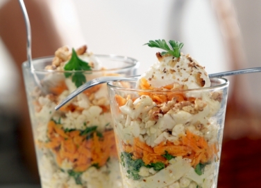 Рецепта за Салата от карфиол и моркови в чаша от Бон Апети - Бон Апети